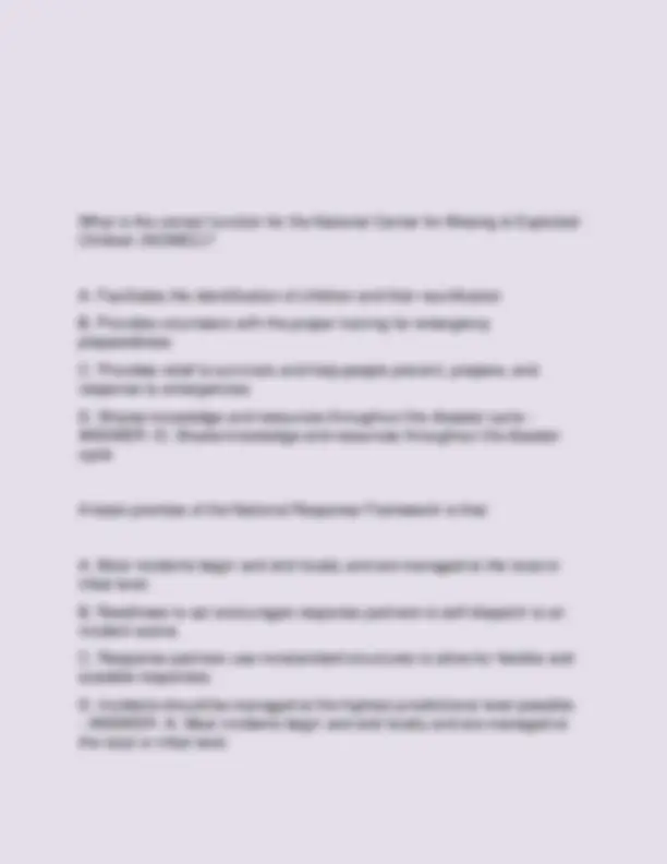 FEMA IS- 800.d Final Exam (New 2024/ 2025 Update) National Response ...