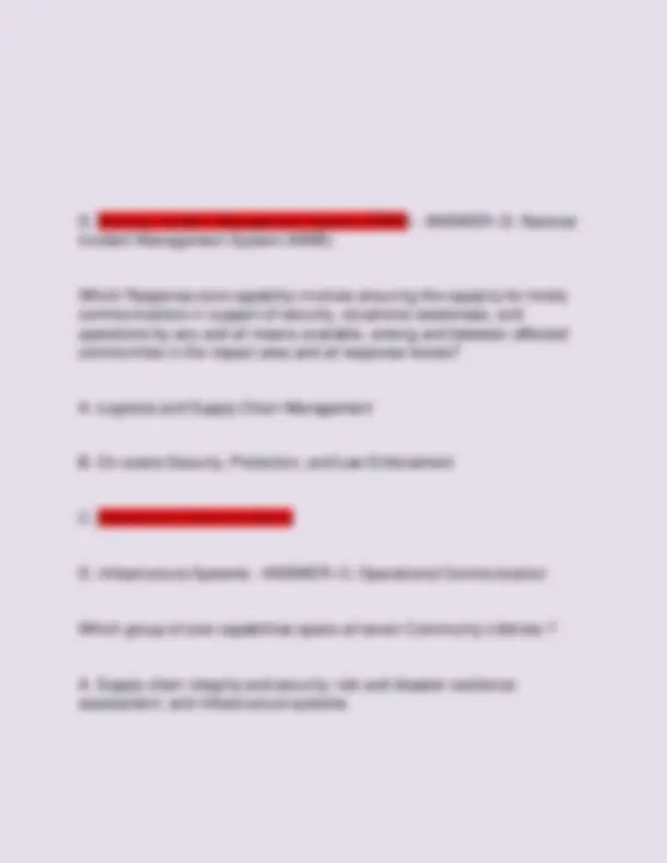 FEMA IS- 800.d Final Exam (New 2024/ 2025 Update) National Response ...