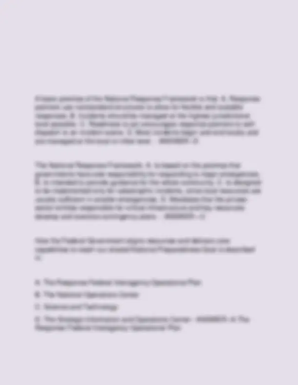 FEMA IS- 800.d Final Exam (New 2024/ 2025 Update) National Response ...