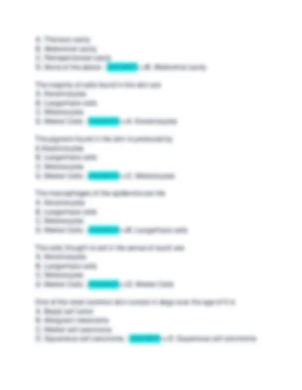 Anatomy & Physiology Test Bank: Multiple Choice Questions with Answers ...