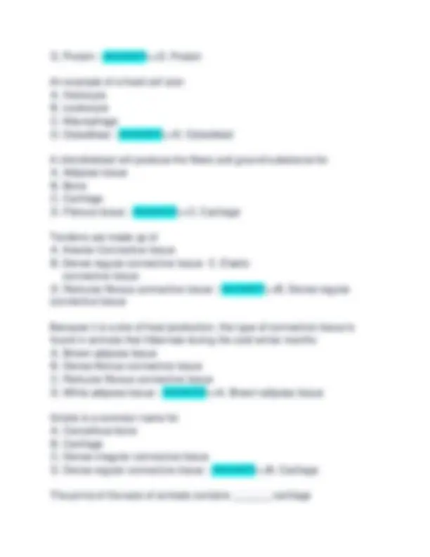 Anatomy & Physiology Test Bank: Multiple Choice Questions with Answers ...