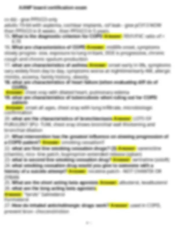 AANP Board Certification Exam: Questions and Answers on Respiratory ...