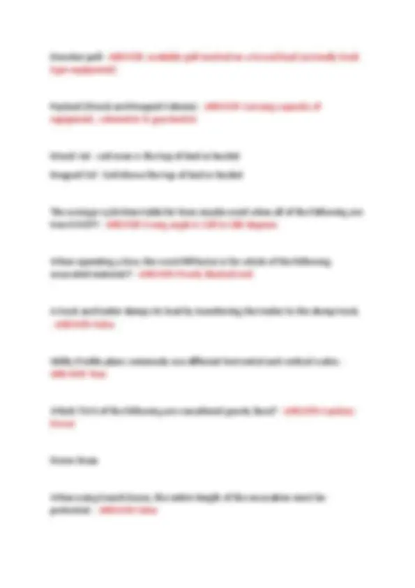 Earthwork Exam 2: Questions and Answers for Civil Engineering Students ...