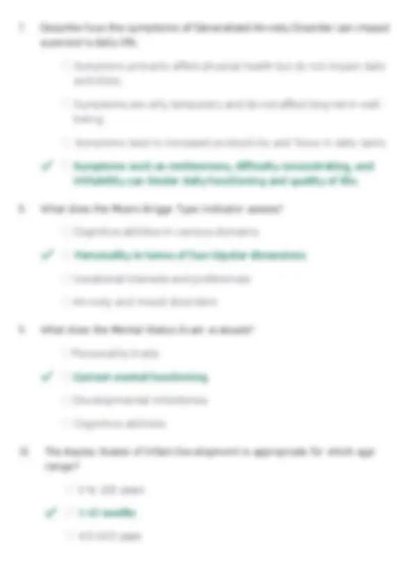 NCMHCE Psychological Disorders & Assessments Exam 2025: 170 Questions ...