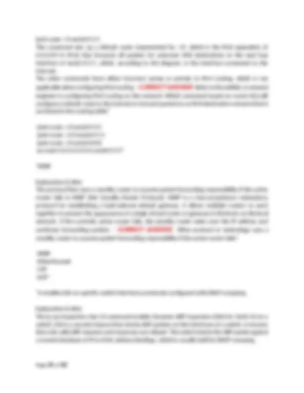 Cisco Netacad Srwe Final Exam Questions and Answers | Exams Information Technology | Docsity