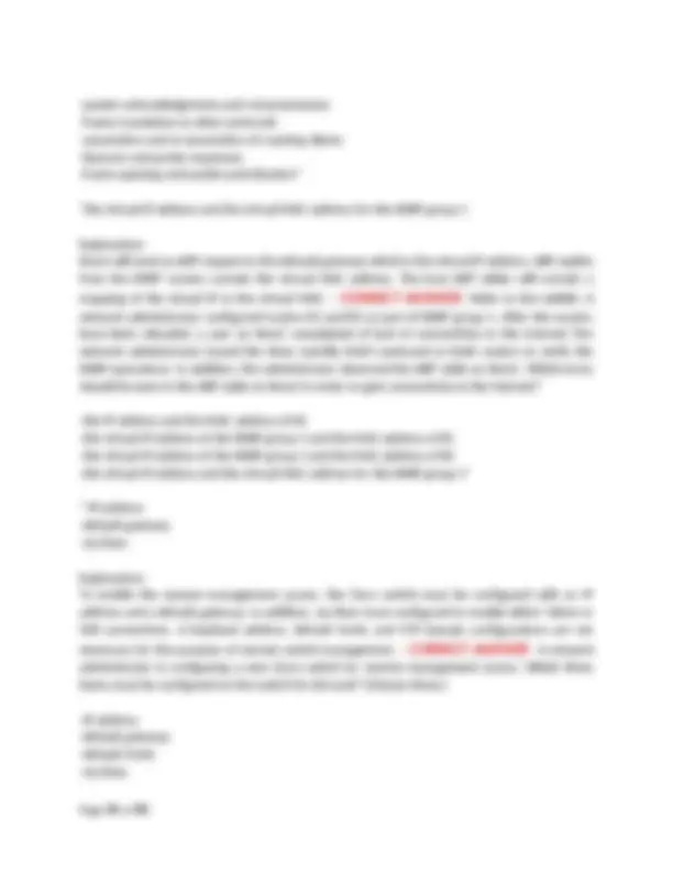 Cisco Netacad Srwe Final Exam Questions and Answers | Exams Information Technology | Docsity