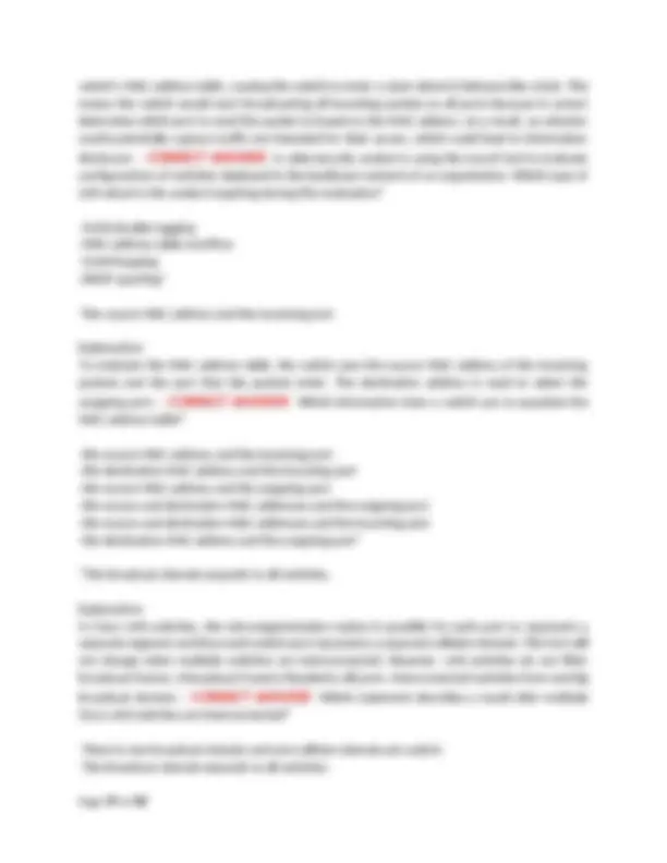 Cisco Netacad Srwe Final Exam Questions and Answers | Exams Information Technology | Docsity