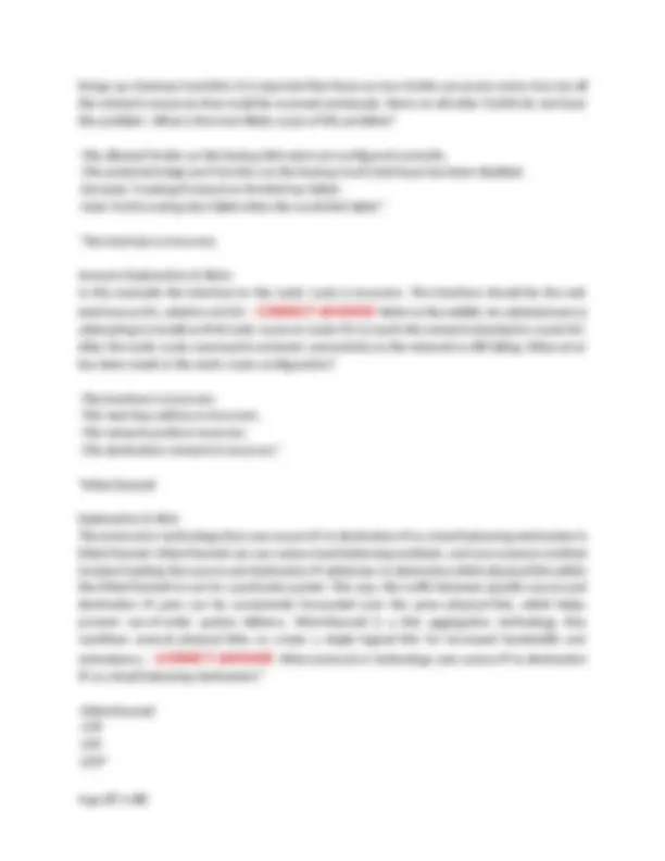 Cisco Netacad Srwe Final Exam Questions and Answers | Exams Information Technology | Docsity