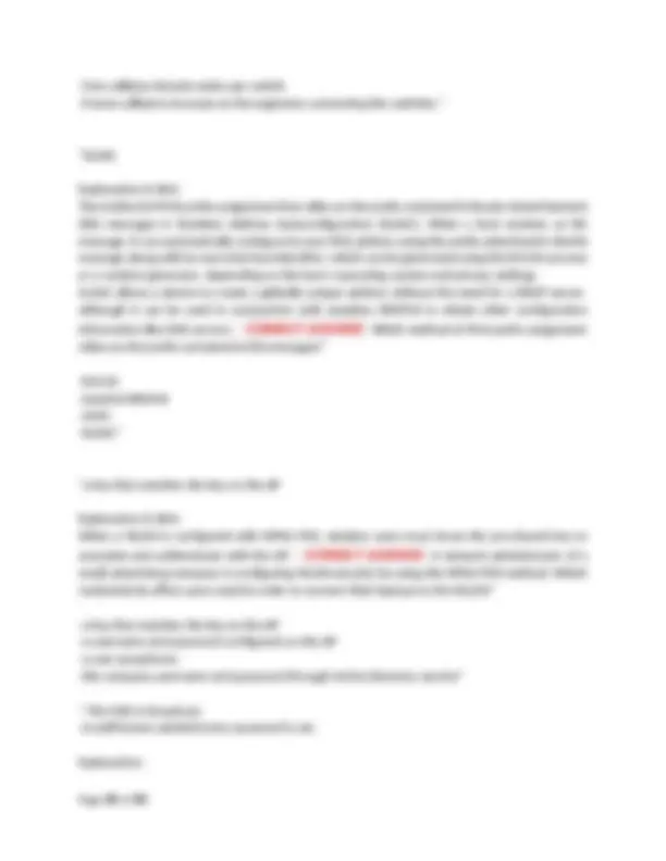 Cisco Netacad Srwe Final Exam Questions and Answers | Exams Information Technology | Docsity