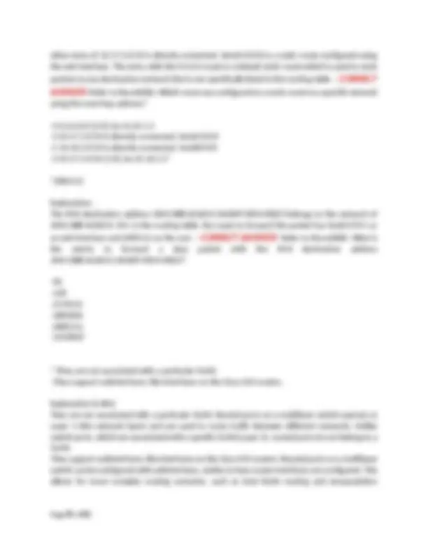 Cisco Netacad Srwe Final Exam Questions and Answers | Exams Information Technology | Docsity