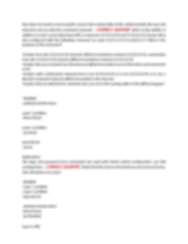 Cisco Netacad Srwe Final Exam Questions and Answers | Exams Information Technology | Docsity