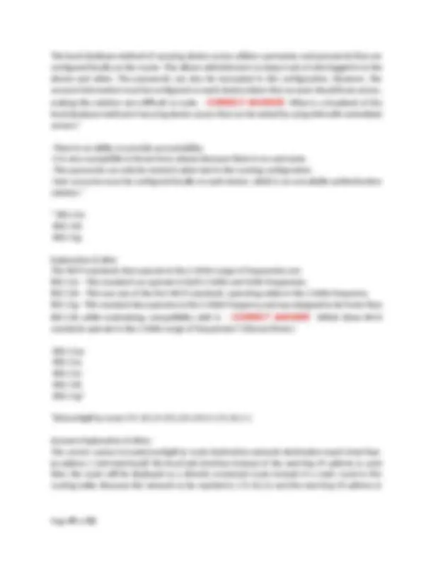 Cisco Netacad Srwe Final Exam Questions and Answers | Exams Information Technology | Docsity