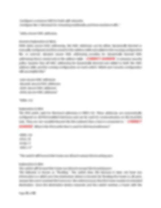 Cisco Netacad Srwe Final Exam Questions and Answers | Exams Information Technology | Docsity