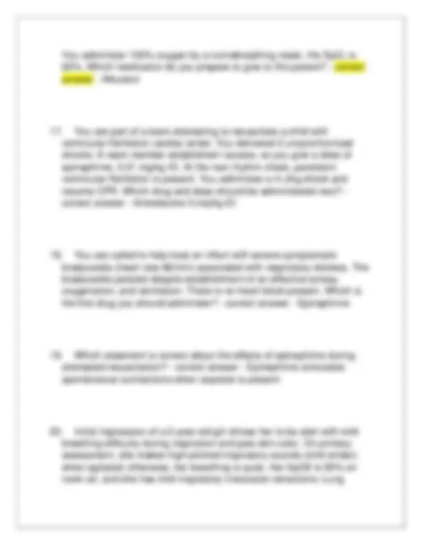 PALS PRE COURSE SELF-ASSESSMENT 2025: REAL VERIFIED QUESTIONS & CORRECT ...