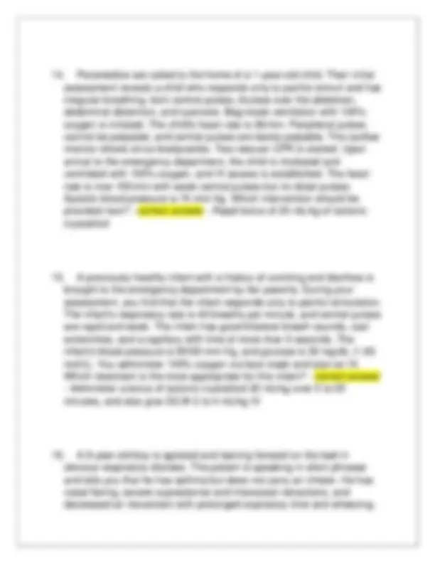 PALS PRE COURSE SELF-ASSESSMENT 2025: REAL VERIFIED QUESTIONS & CORRECT ...