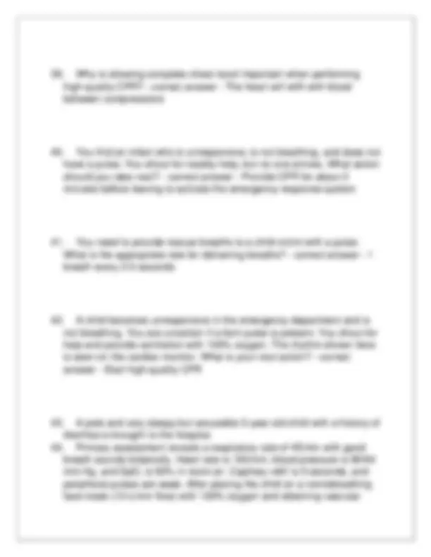 PALS PRE COURSE SELF-ASSESSMENT 2025: REAL VERIFIED QUESTIONS & CORRECT ...