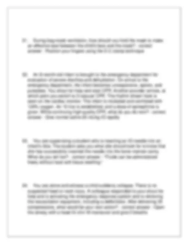 PALS PRE COURSE SELF-ASSESSMENT 2025: REAL VERIFIED QUESTIONS & CORRECT ...