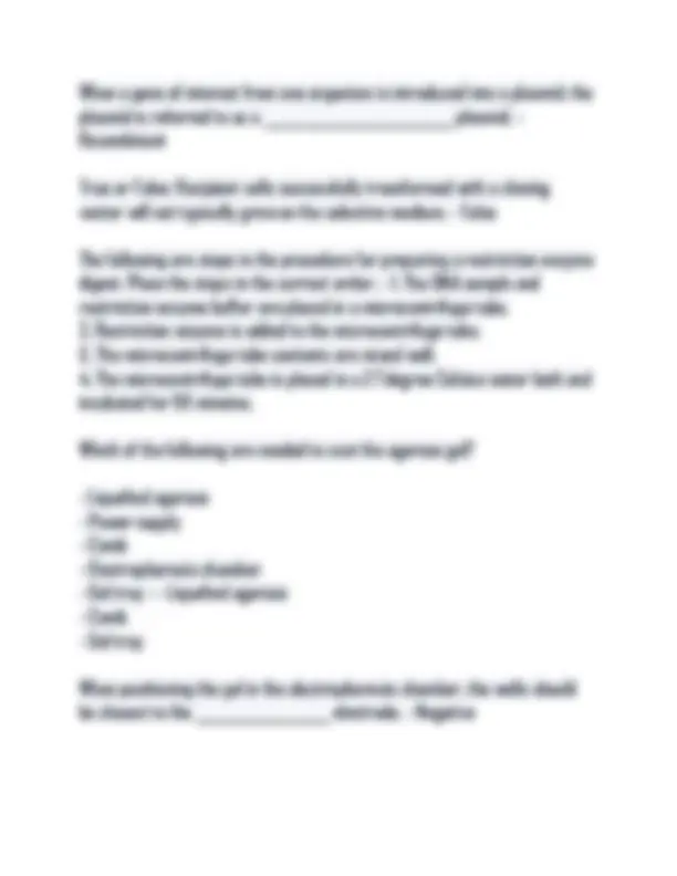 Microbiology Lab Final Study Guide Identifying Microorganisms Exams