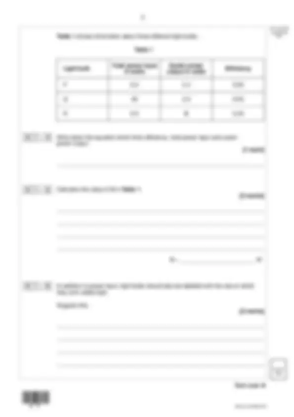 GCSE physics past paper higher | Schemes and Mind Maps Physics | Docsity