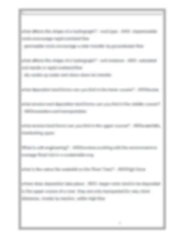 AQA GCSE Geography - Rivers Test: Questions and Answers | Exams ...