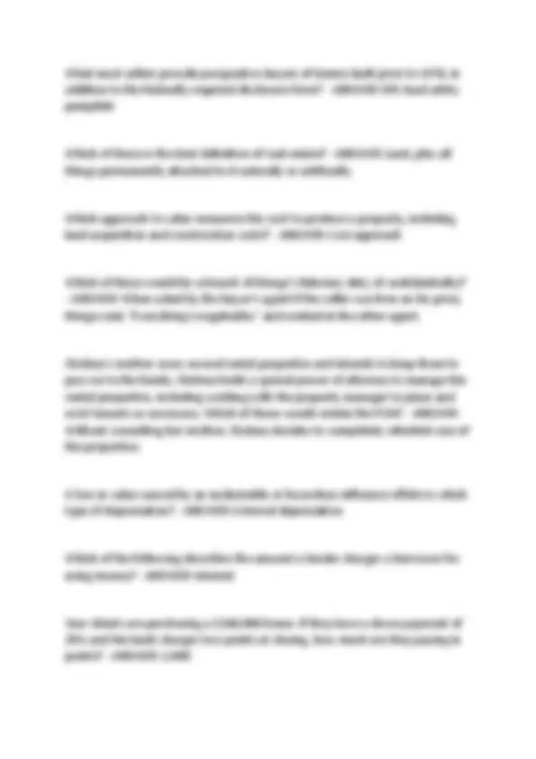 PSI NATIONAL REAL ESTATE ONLINE PRACTICE EXAM LATEST 2024 WITH ACTUAL ...