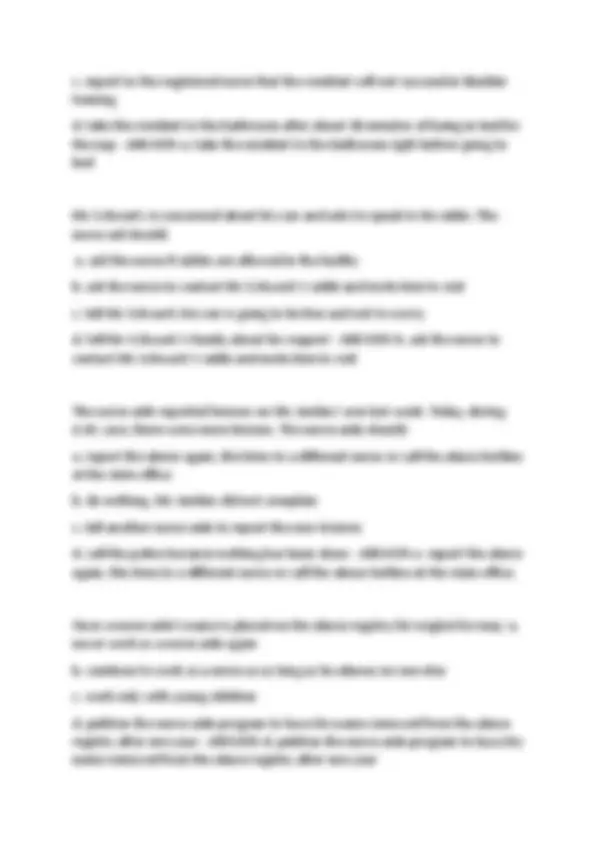 Nurse Aide State Exam Practice Questions and Answers | Exams Nursing ...