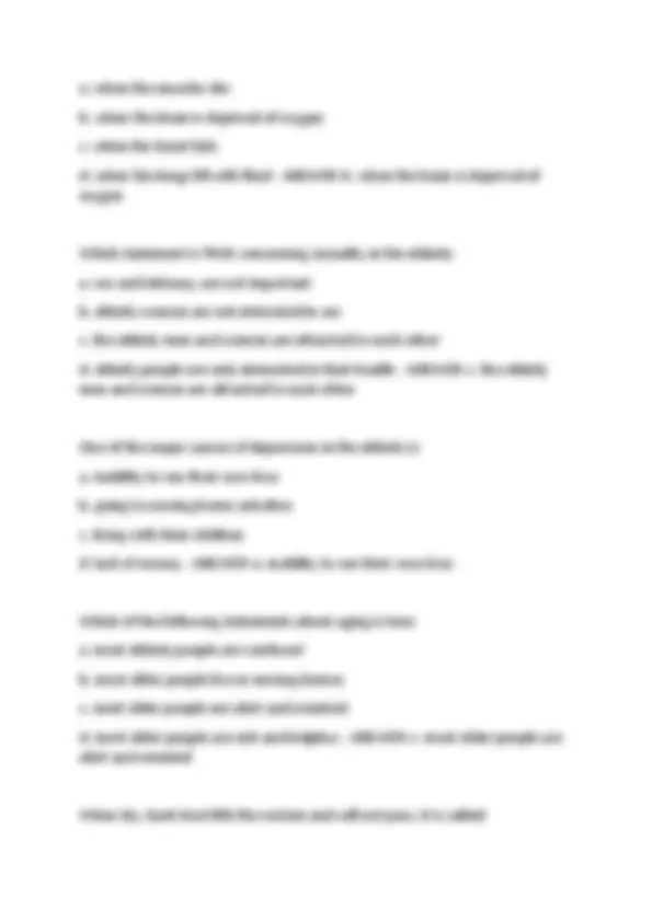 Nurse Aide State Exam Practice Questions and Answers | Exams Nursing ...