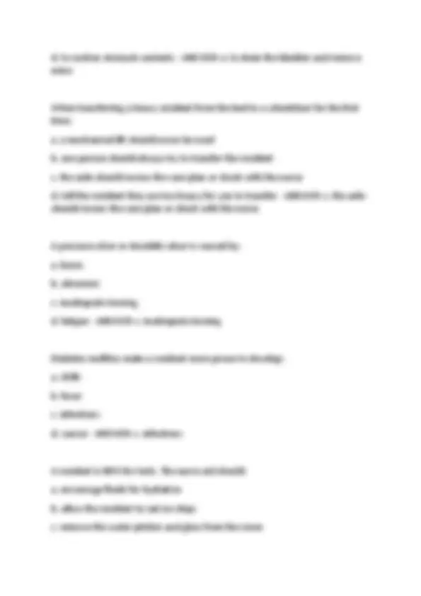 Nurse Aide State Exam Practice Questions and Answers | Exams Nursing ...