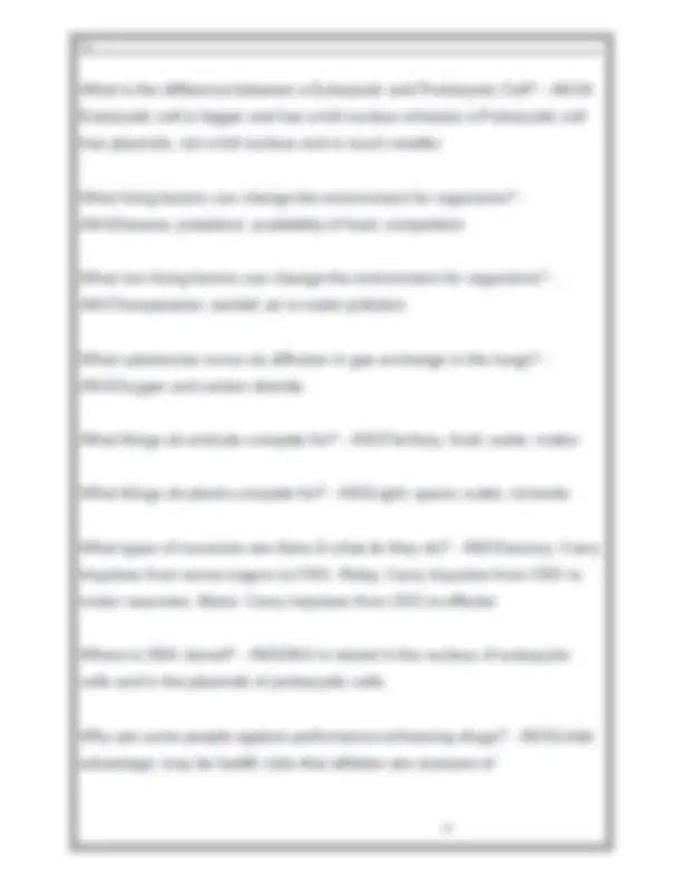 AQA GCSE (9-1) Biology Paper 1 Updated 2025-2026 Edition. Questions ...