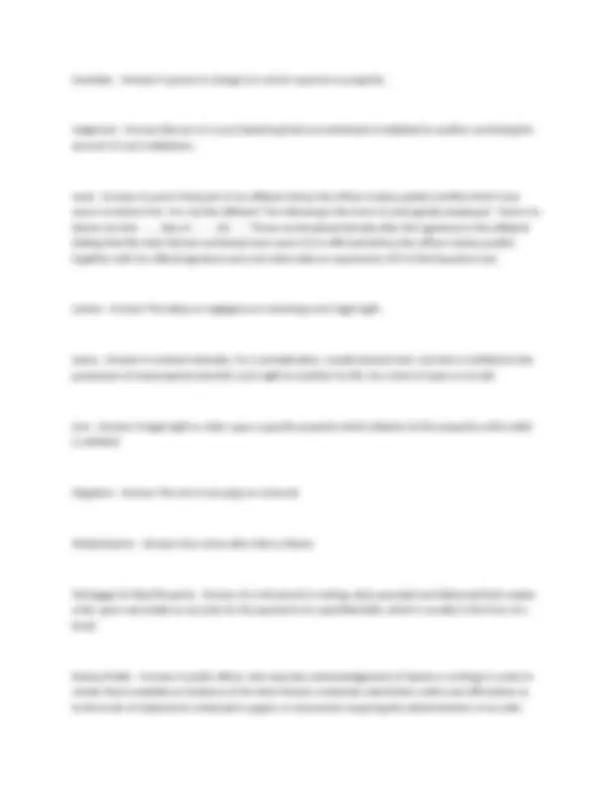 Glossary of Legal Terms for Notary Publics in New York State | Exams Nursing | Docsity