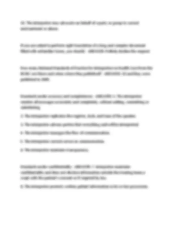 Standards of Practice for Healthcare Interpreters: A Guide with ...