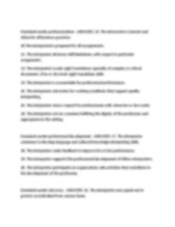 Standards of Practice for Healthcare Interpreters: A Guide with ...