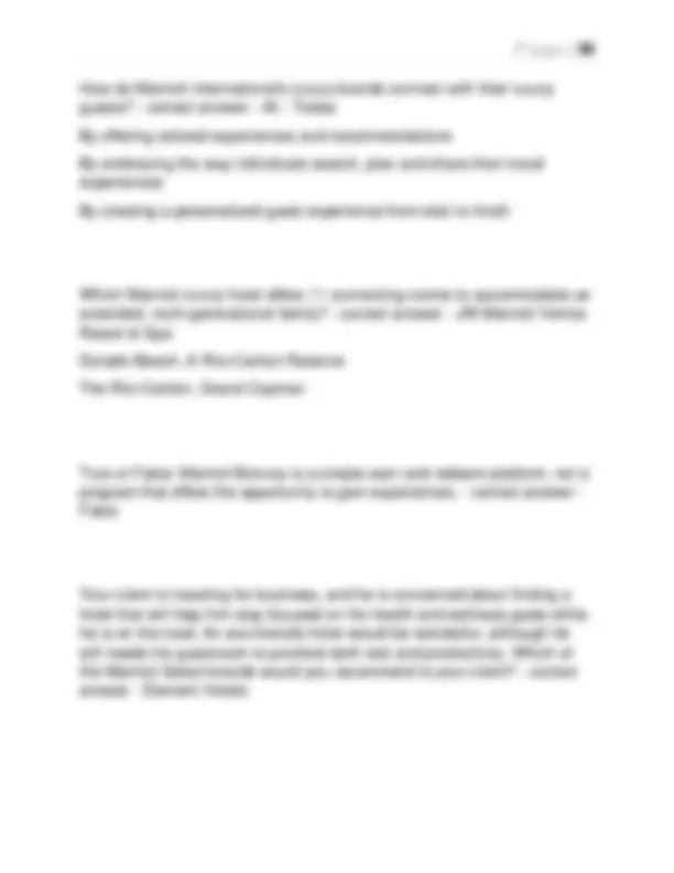 MARRIOTT CERTIFICATION EXAM STUDY GUIDE 2025: REAL VERIFIED QUESTIONS ...
