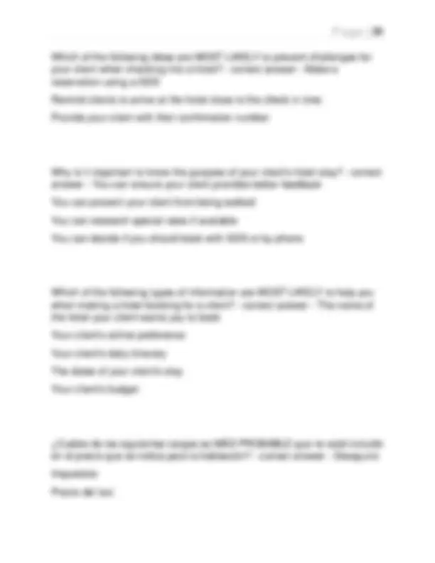 MARRIOTT CERTIFICATION EXAM STUDY GUIDE 2025: REAL VERIFIED QUESTIONS ...