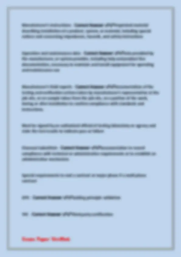 Construction Quality Management (CQM) for USACE Construction Exam ...