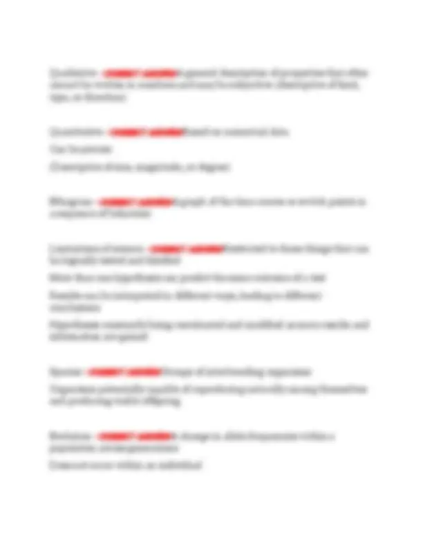 Animal Behavior: Exam 1 Study Guide - ANSC 366/IB 329 UIUC | Exams ...
