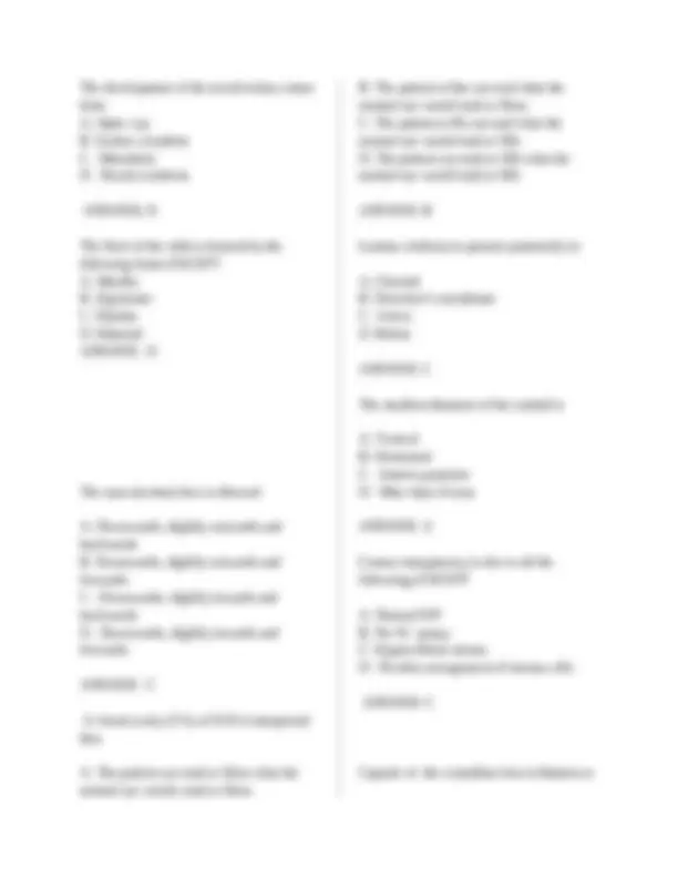 PART III: COMPREHENSIVE PAST EXAMINATION QUESTIONS AND ANSWERS FOR OPHTHALMIC NURSING PROG ...