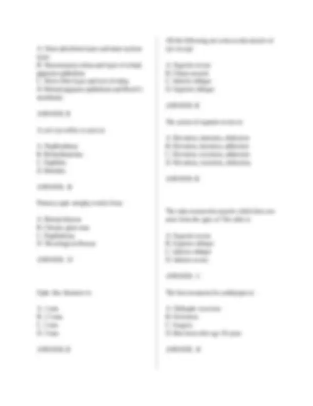 PART III: COMPREHENSIVE PAST EXAMINATION QUESTIONS AND ANSWERS FOR OPHTHALMIC NURSING PROG ...