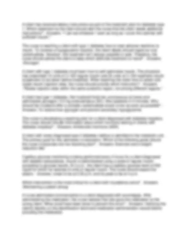 N-CLEX Pass-Point for Endocrine: Multiple Choice Questions and Answers | Exams Nursing | Docsity