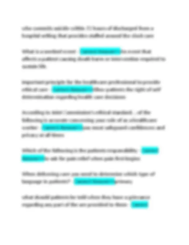 Relias Prophecy Core Mandatory Part 2 Main Exam 2025 With Correct ...