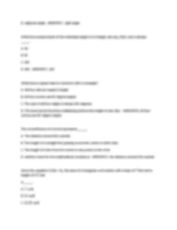 NCCER Module 2 Construction Math Exam Practice | Exams Mathematics ...