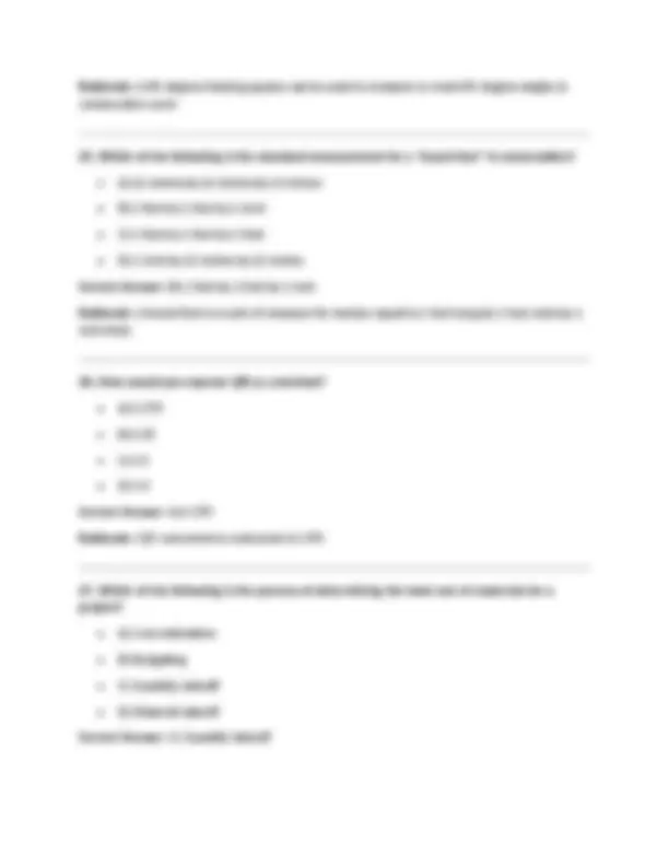 NCCER Module 2 Construction Math Exam Practice | Exams Mathematics ...