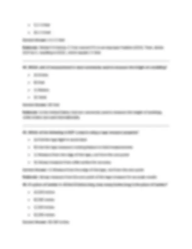 NCCER Module 2 Construction Math Exam Practice | Exams Mathematics ...