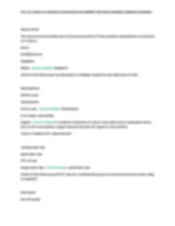 CCI's CCT EXAM: Complete Questions and Answers (Verified) | Exams ...