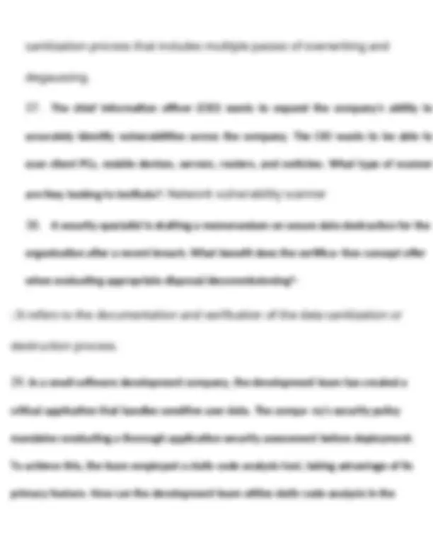 COMPTIA SECURITY+ SY0-701 - DOMAIN 4.0 SECURITY OPERATIONS REVISION ...