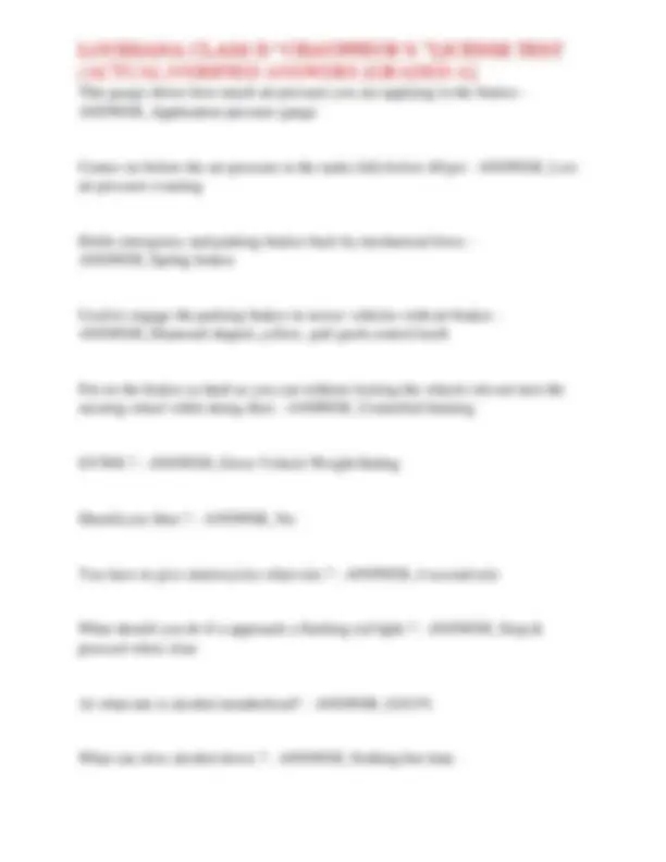 Louisiana Class D Chauffeur's License Test: Verified Answers and Study ...