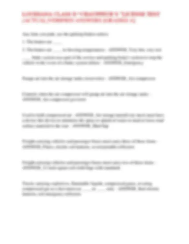 Louisiana Class D Chauffeur's License Test: Verified Answers and Study ...