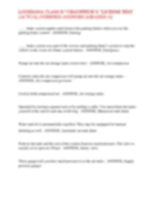 Louisiana Class D Chauffeur's License Test: Verified Answers and Study ...