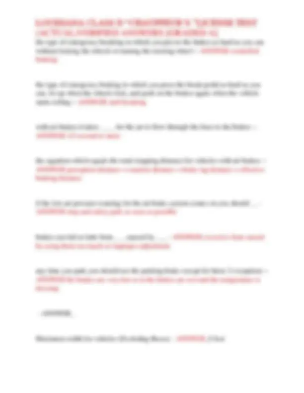 Louisiana Class D Chauffeur's License Test: Verified Answers and Study ...