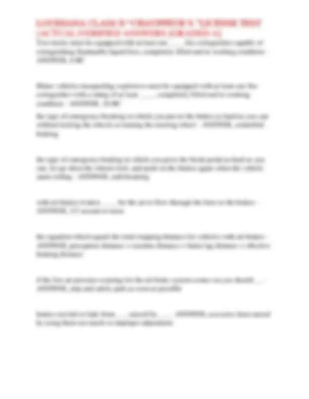 Louisiana Class D Chauffeur's License Test: Verified Answers and Study ...